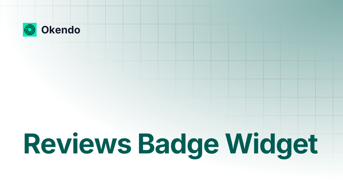 Reviews Badge Widget | Okendo